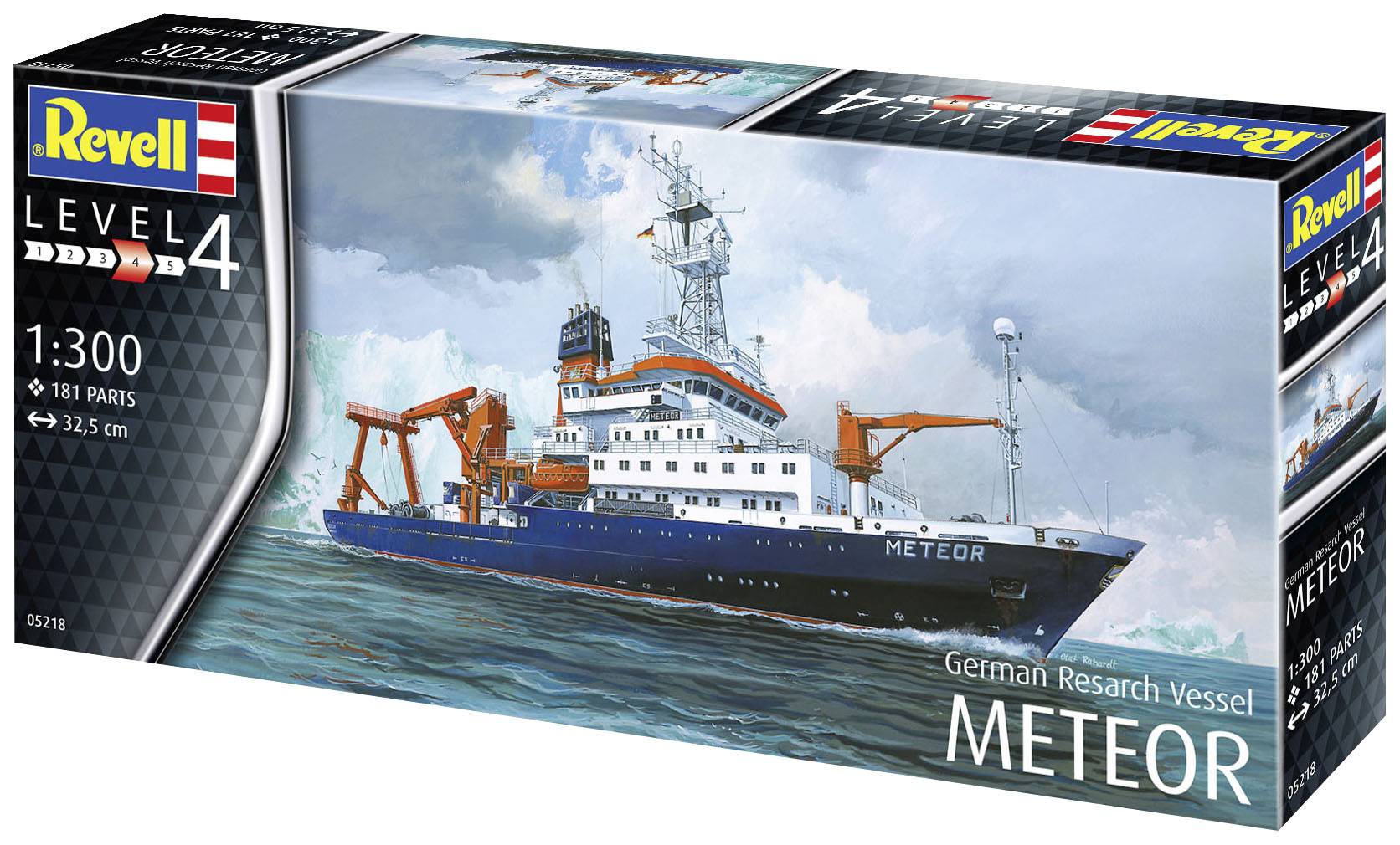 Revell 05218 German Research Vessel Meteor Schiffsmodell Bausatz 1:300 ...