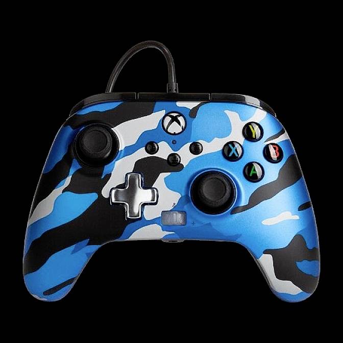 PowerA Xbox Metallic Blue Camo Controller Xbox Series S, Xbox Series X ...