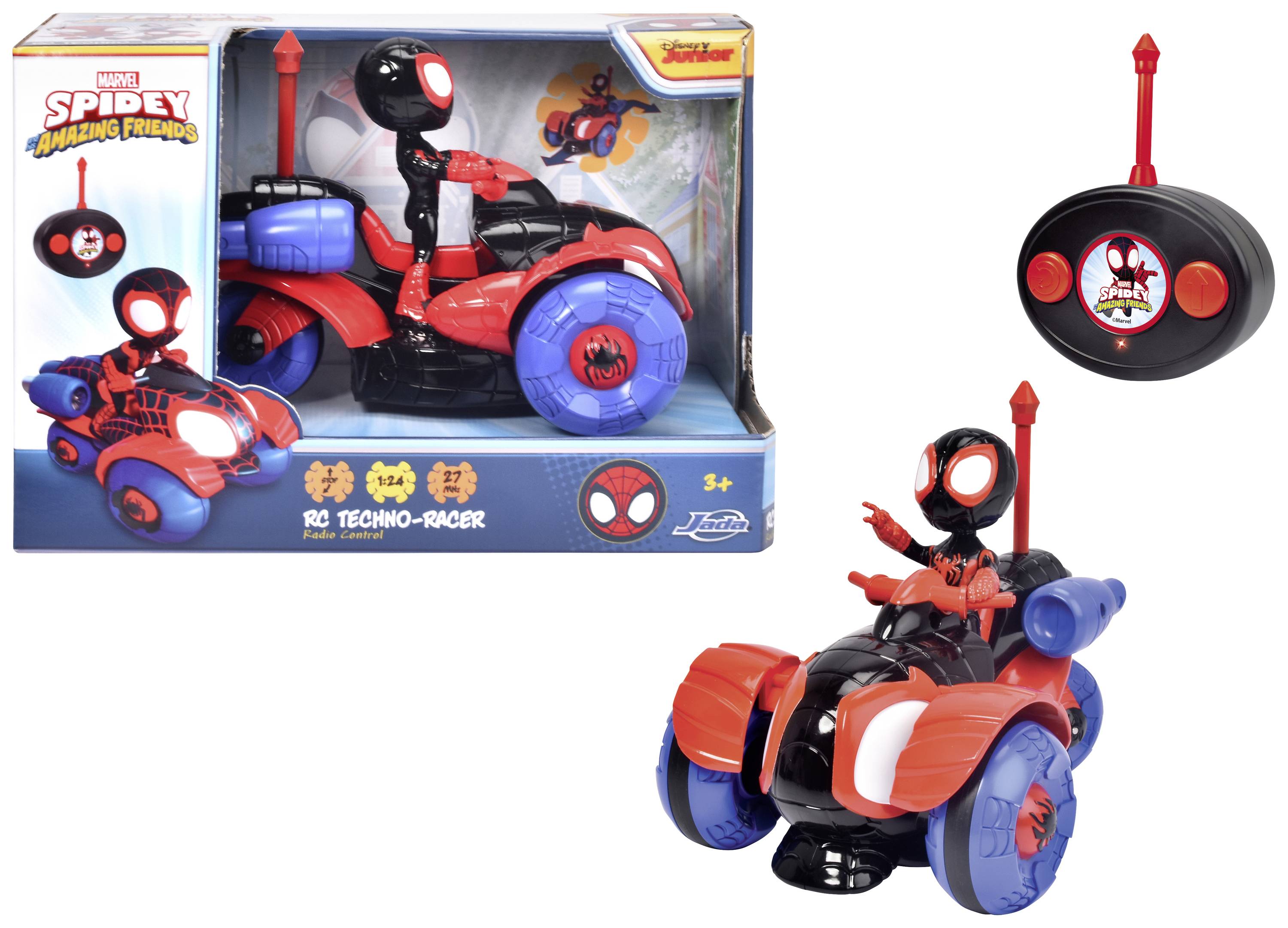 Dickie Toys 203223001 Miles Morales Techno-Racer 1:24 RC Einsteiger ...