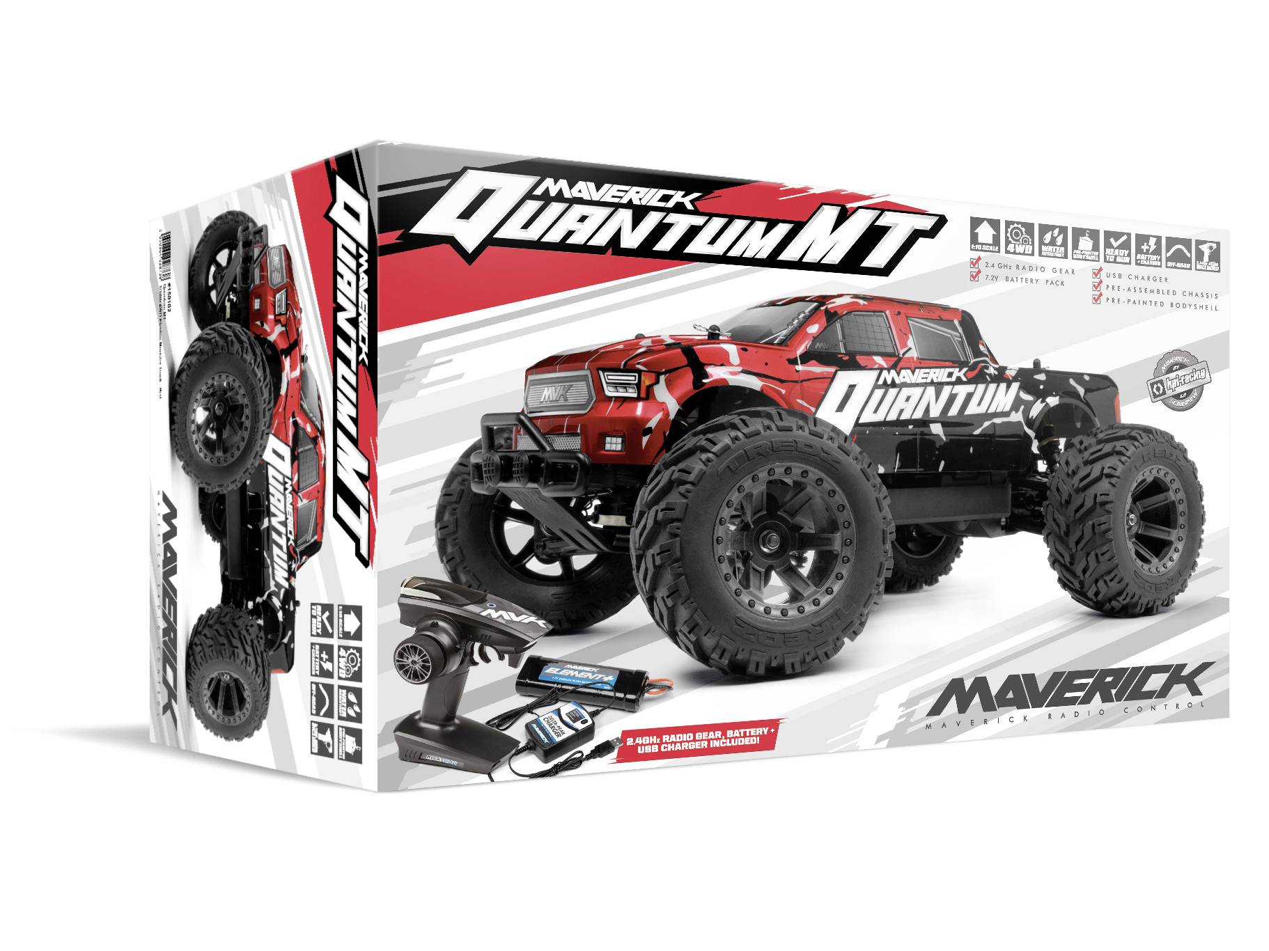 Maverick Quantum MT 1/10 Brushed 1:10 RC Modellauto Elektro ...