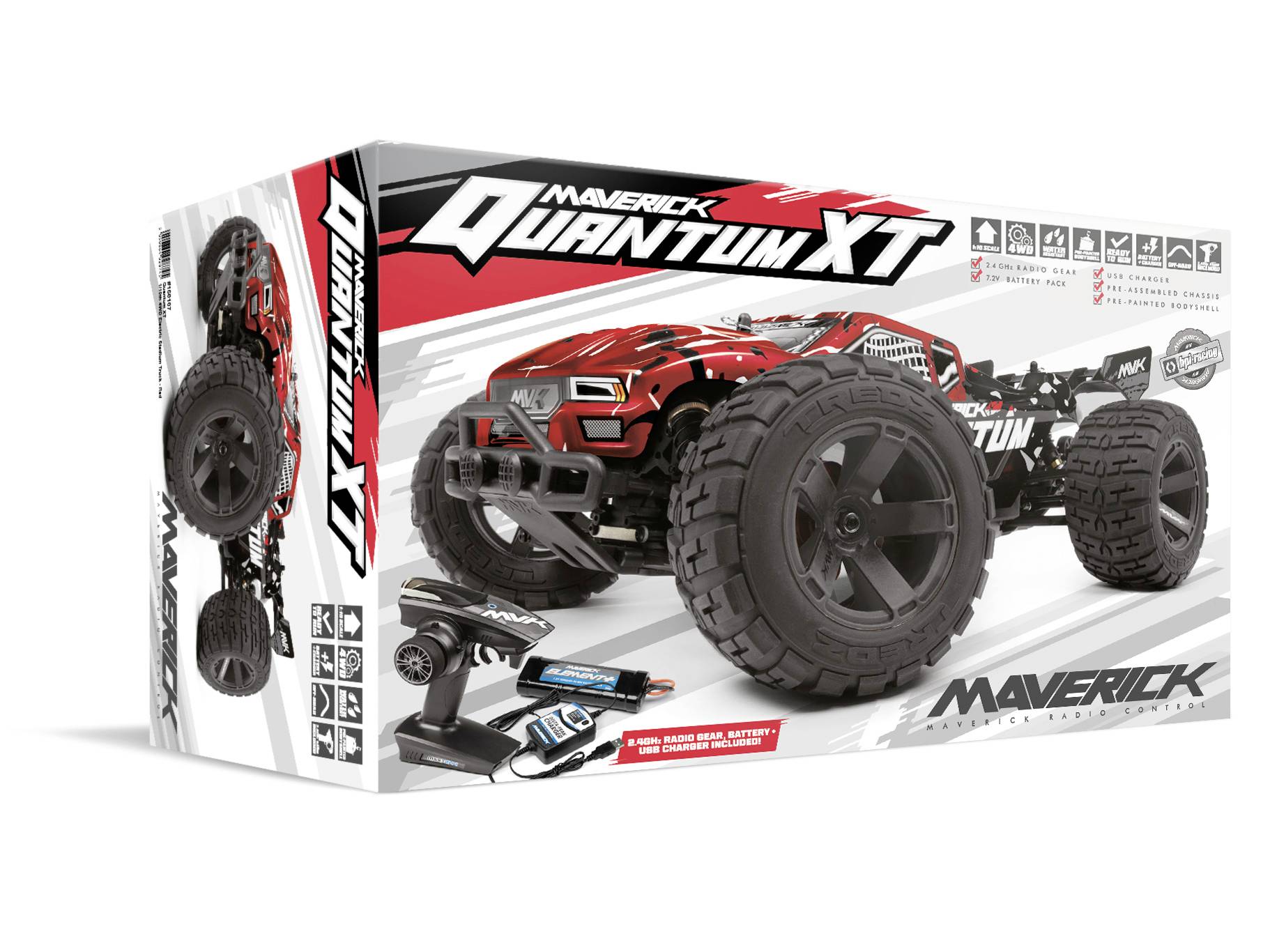 Maverick Quantum XT 1/10 Brushed 1:10 RC Modellauto Elektro Truggy ...