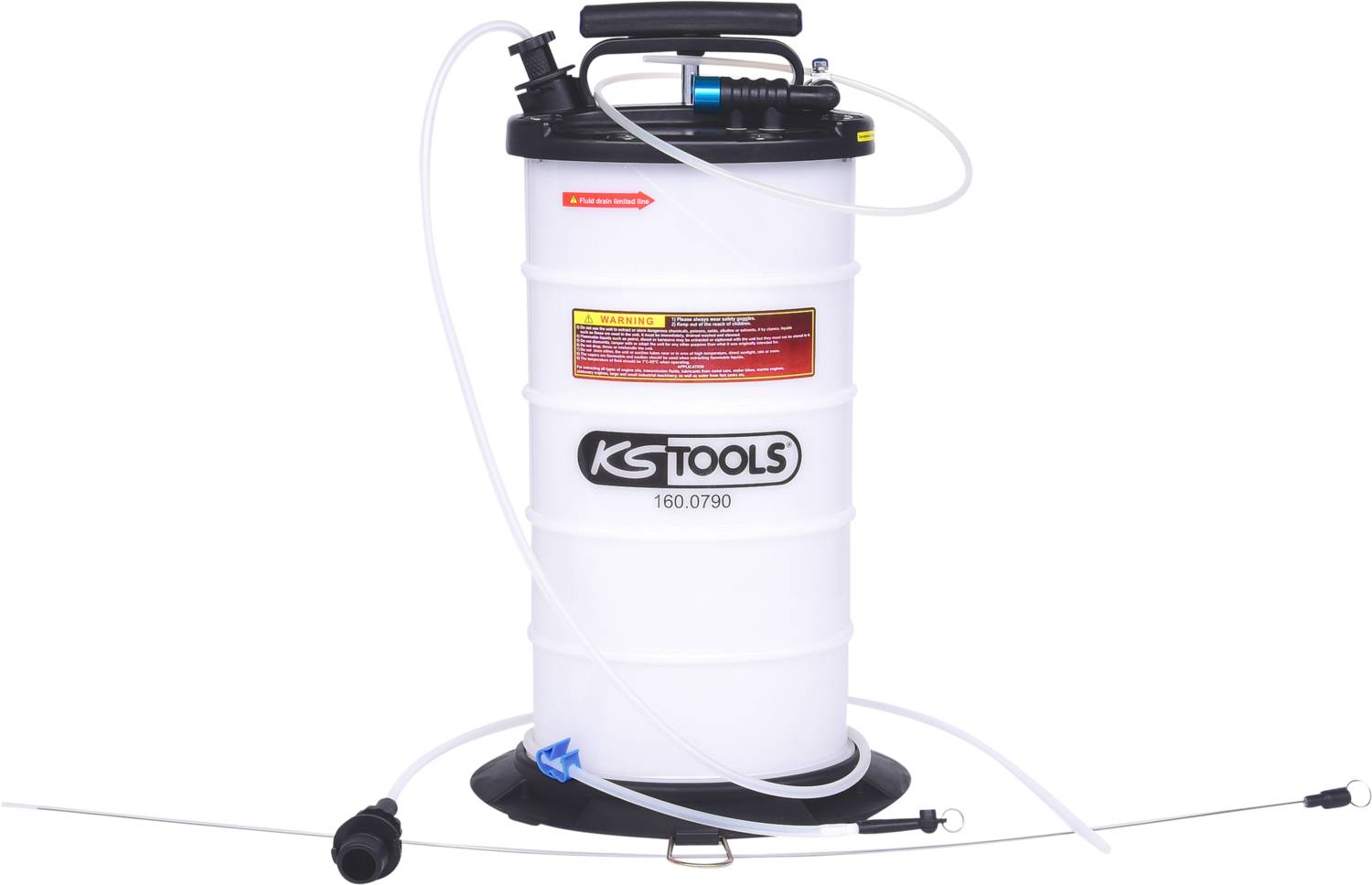 KS Tools 160.0790 Vakuum-Absaugpumpe 9,5 Liter inklusive 4 Sonden ...