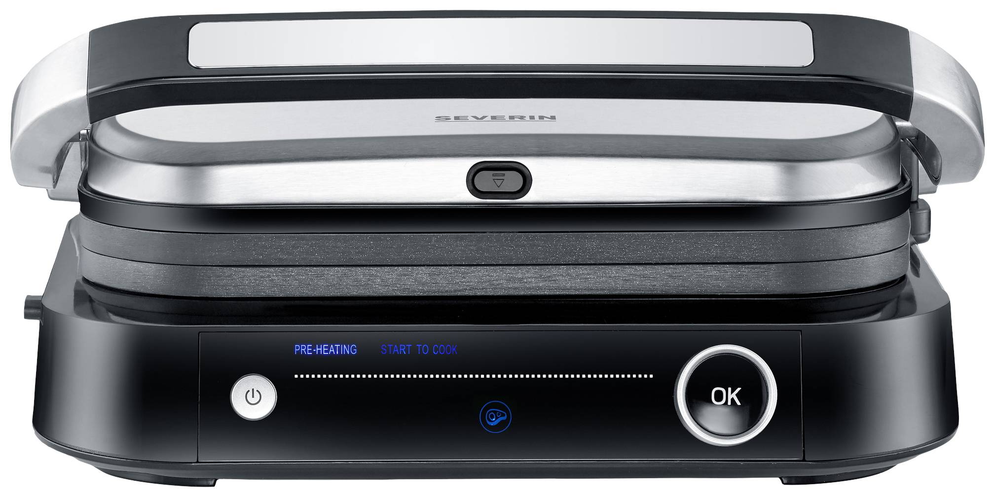 Severin KG 2395 Kontaktgrill Schwarz/Silber | digitalo