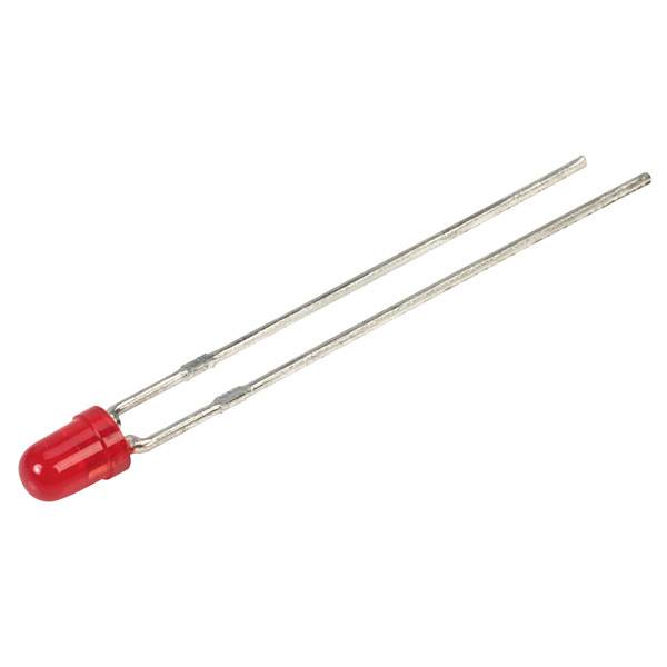 Kingbright LED bedrahtet Rot Rund 3mm 3 mcd 40° 30mA 1.7V | voelkner