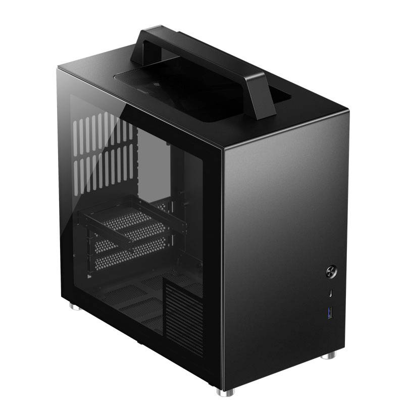 Jonsbo T8 PLUS Mini-ITX Gehäuse, Tempered Glass - schwarz Mini-Tower ...