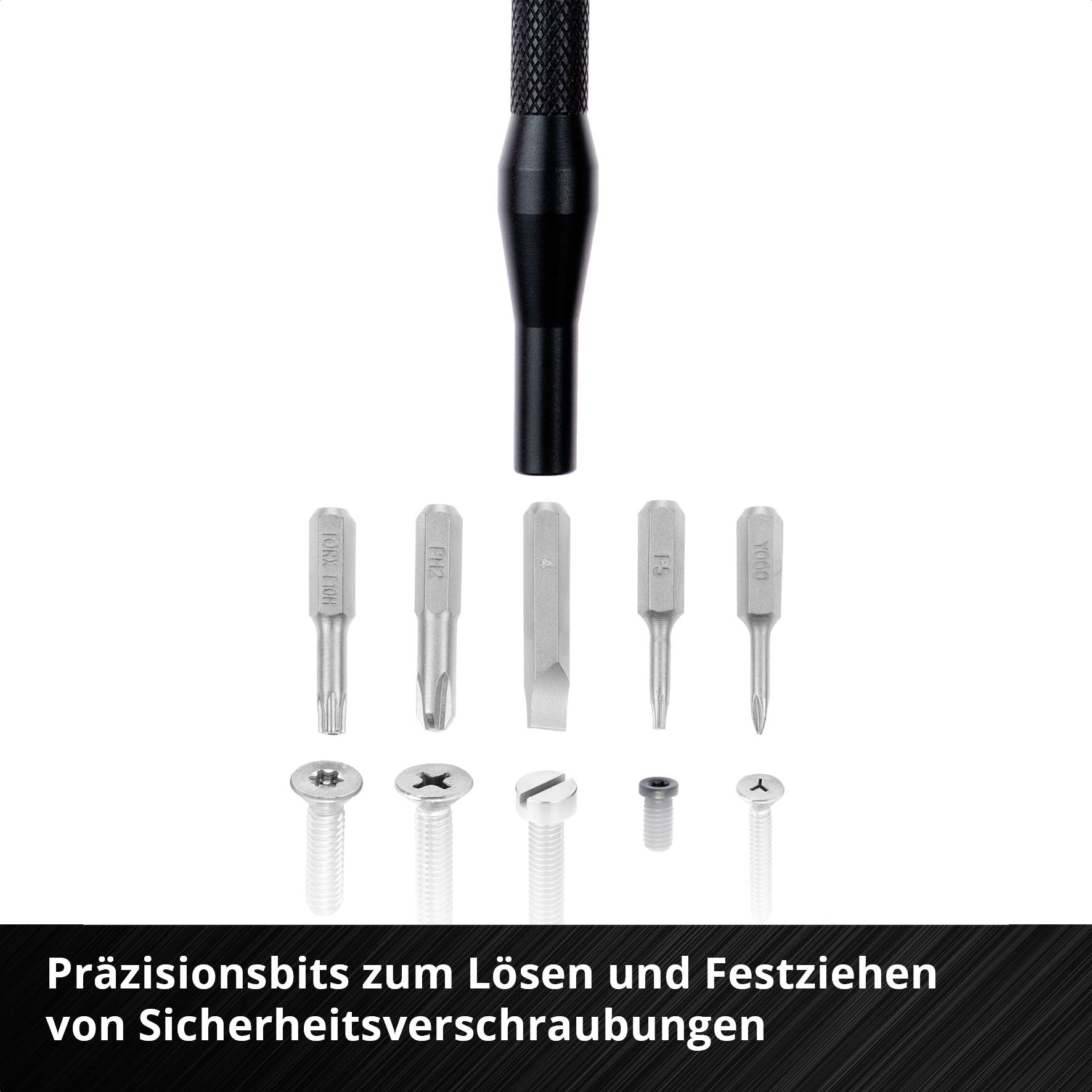 Einhell 115020 Bit-Set 28teilig T-Profil, Tri-Point, Schlitz, Pentalobe ...