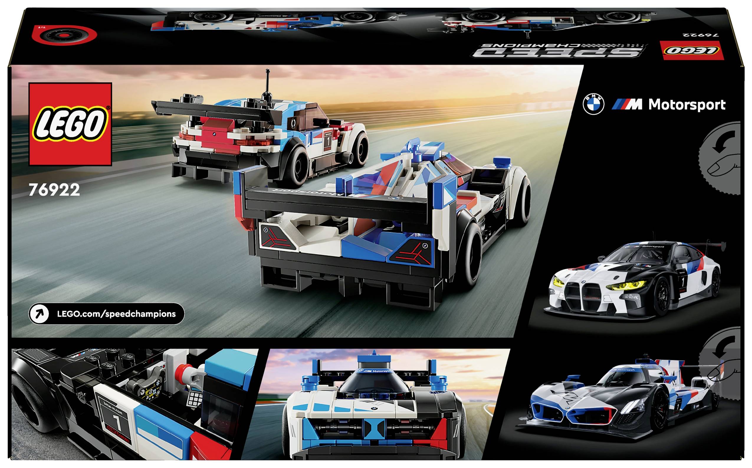 76922 LEGO® SPEED CHAMPIONS BMW M4 GT3 & BMW M Hybrid V8 Rennwagen ...