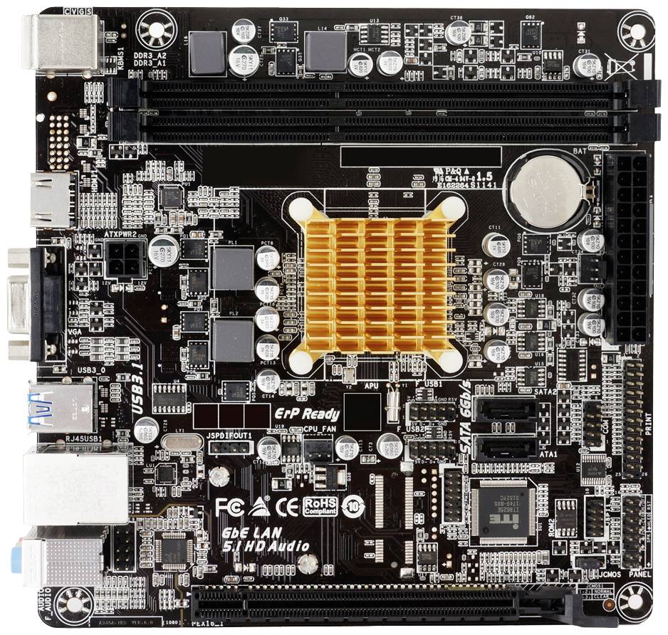 BioStar A68N-2100K Mainboard mit CPU Sockel (PC) AMD AM4 Formfaktor ...