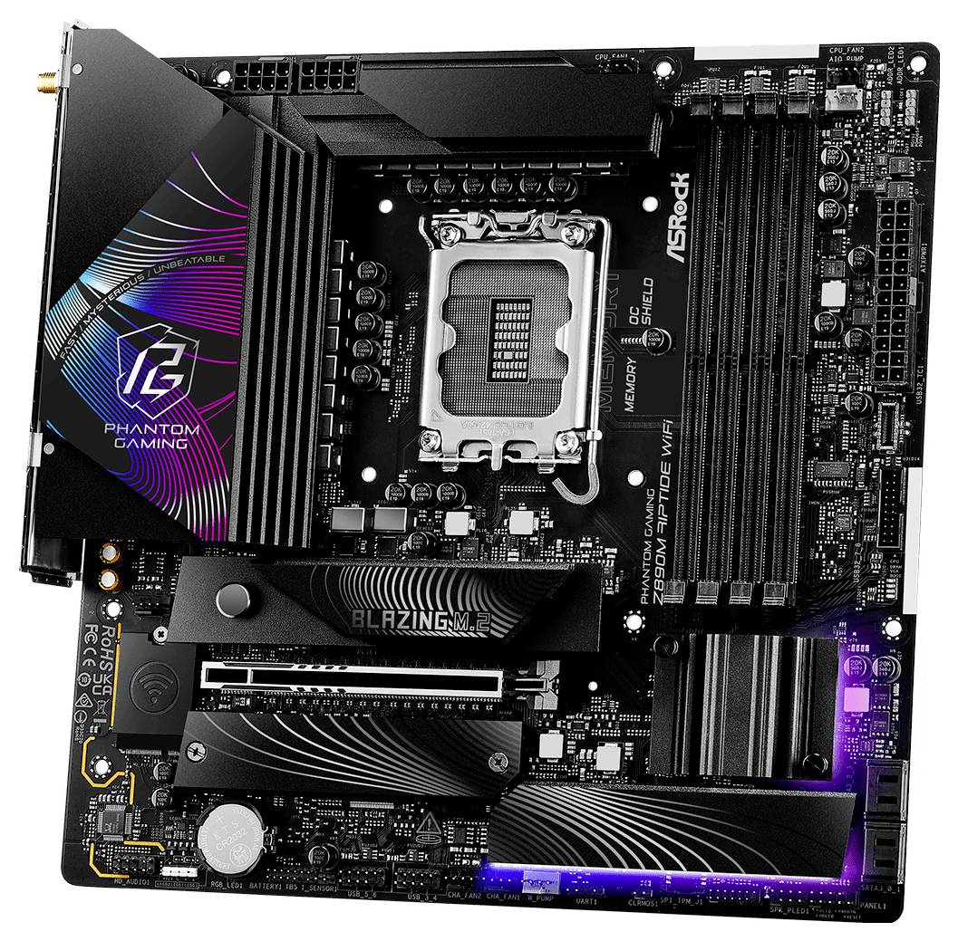 ASRock Phantom Gaming Z890M Riptide WiFi Mainboard Sockel (PC) Intel ...