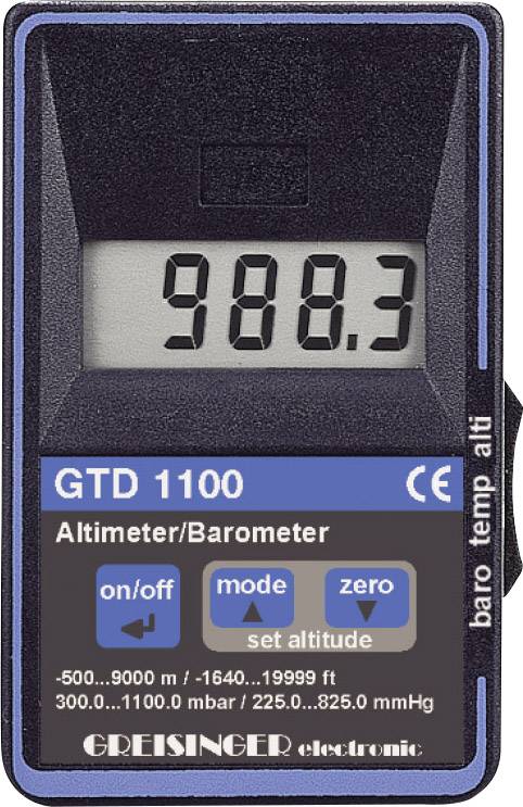 Greisinger Druck-Messgerät GTD 1100 Luftdruck 0.3 - 1.1 bar mit ...