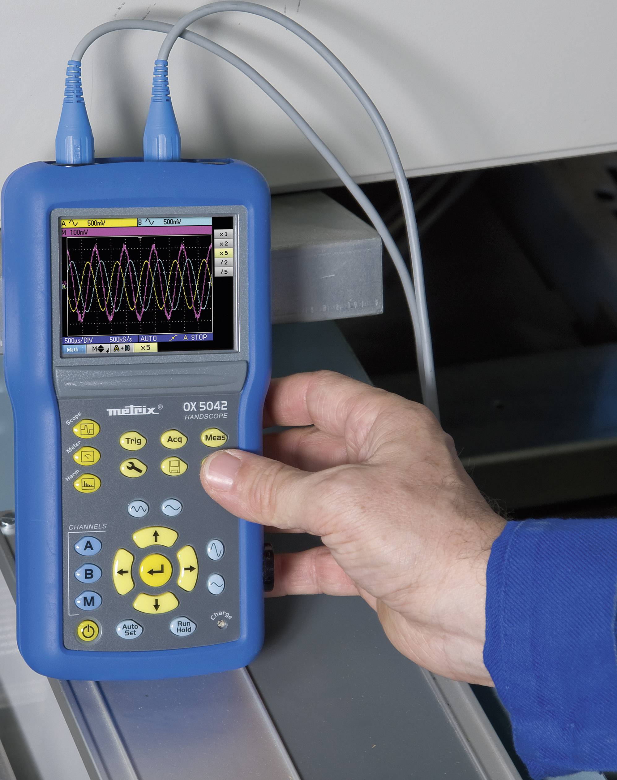 Metrix OX 5042-C Hand-Oszilloskop 40 MHz 2-Kanal 50 MSa/s 2.5 kpts 9 ...