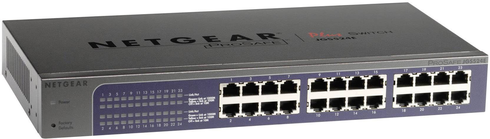 NETGEAR JGS524PE Netzwerk Switch 24 Port 1 GBit/s PoE-Funktion ...