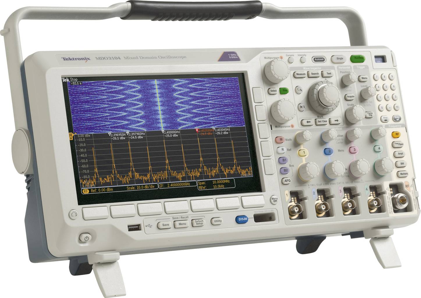 Tektronix MDO3054 Digital-Oszilloskop 500MHz 4-Kanal 2.5 GSa/s 10 Mpts ...