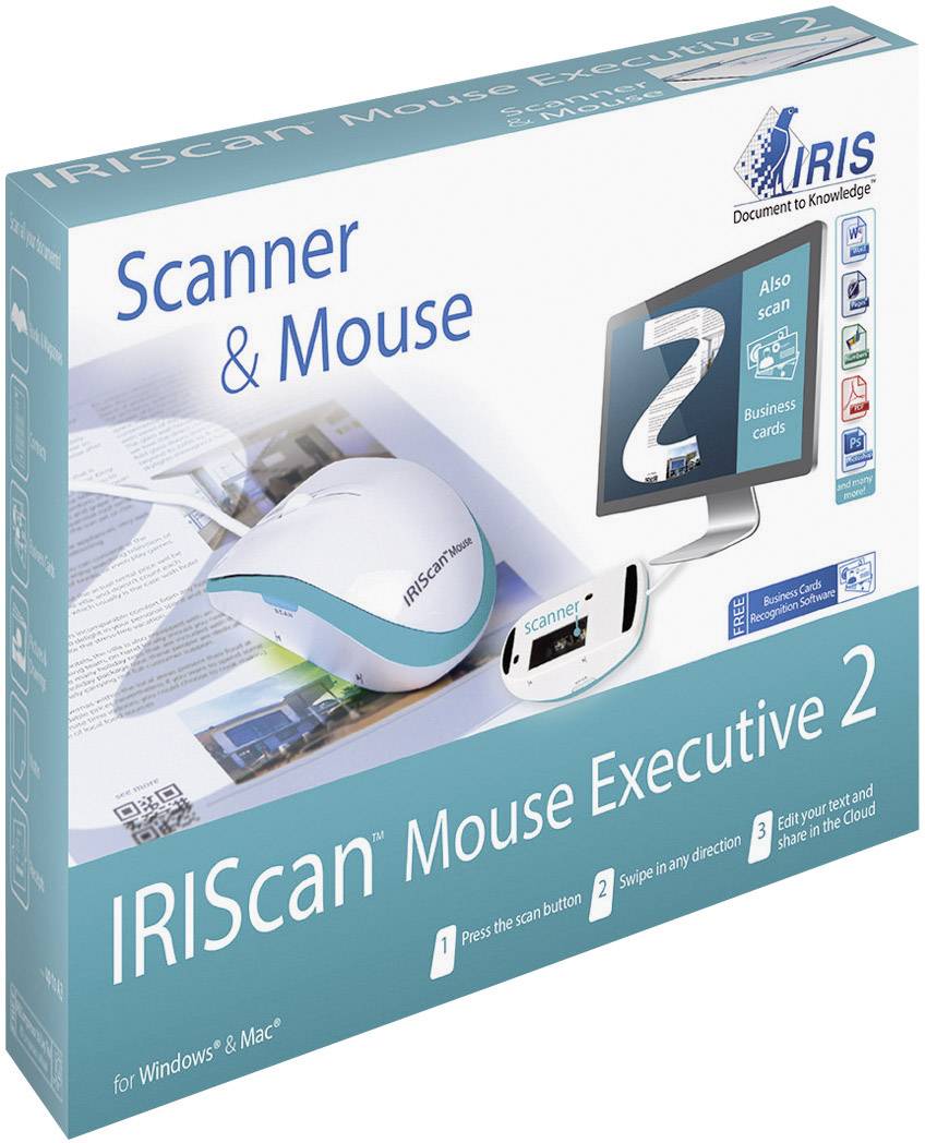 IRIS by Canon IRIScan™ Mouse Executive 2 Maus-Scanner A3 300 x 300 dpi ...