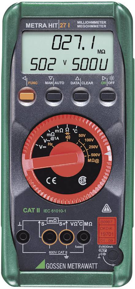 Gossen Metrawatt Metrahit 27I Isolationsmessgerät kalibriert (DAkkS ...