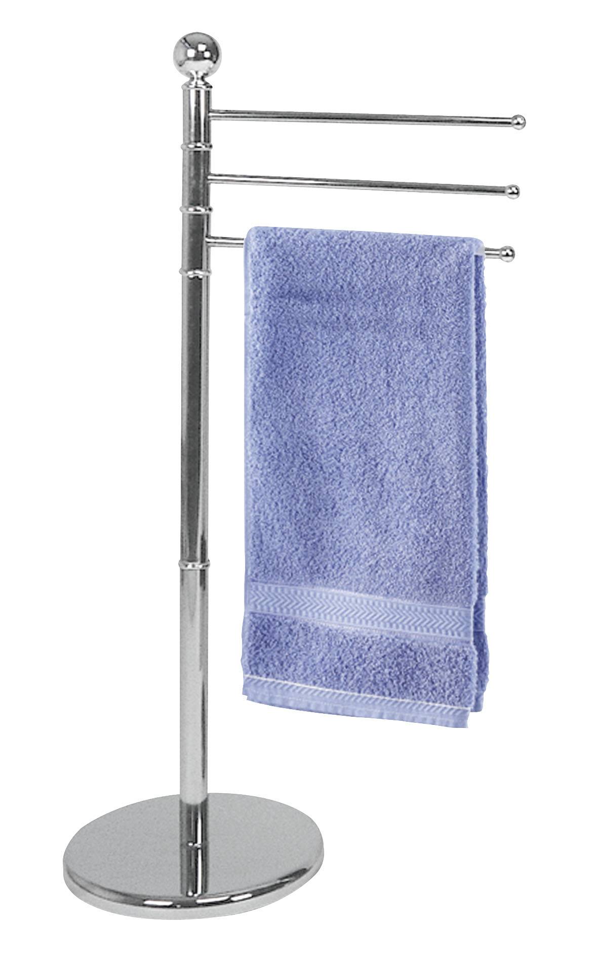 Wenko Exclusiv Handtuchhalter 3 Handtuchstangen Stand Stahl | voelkner