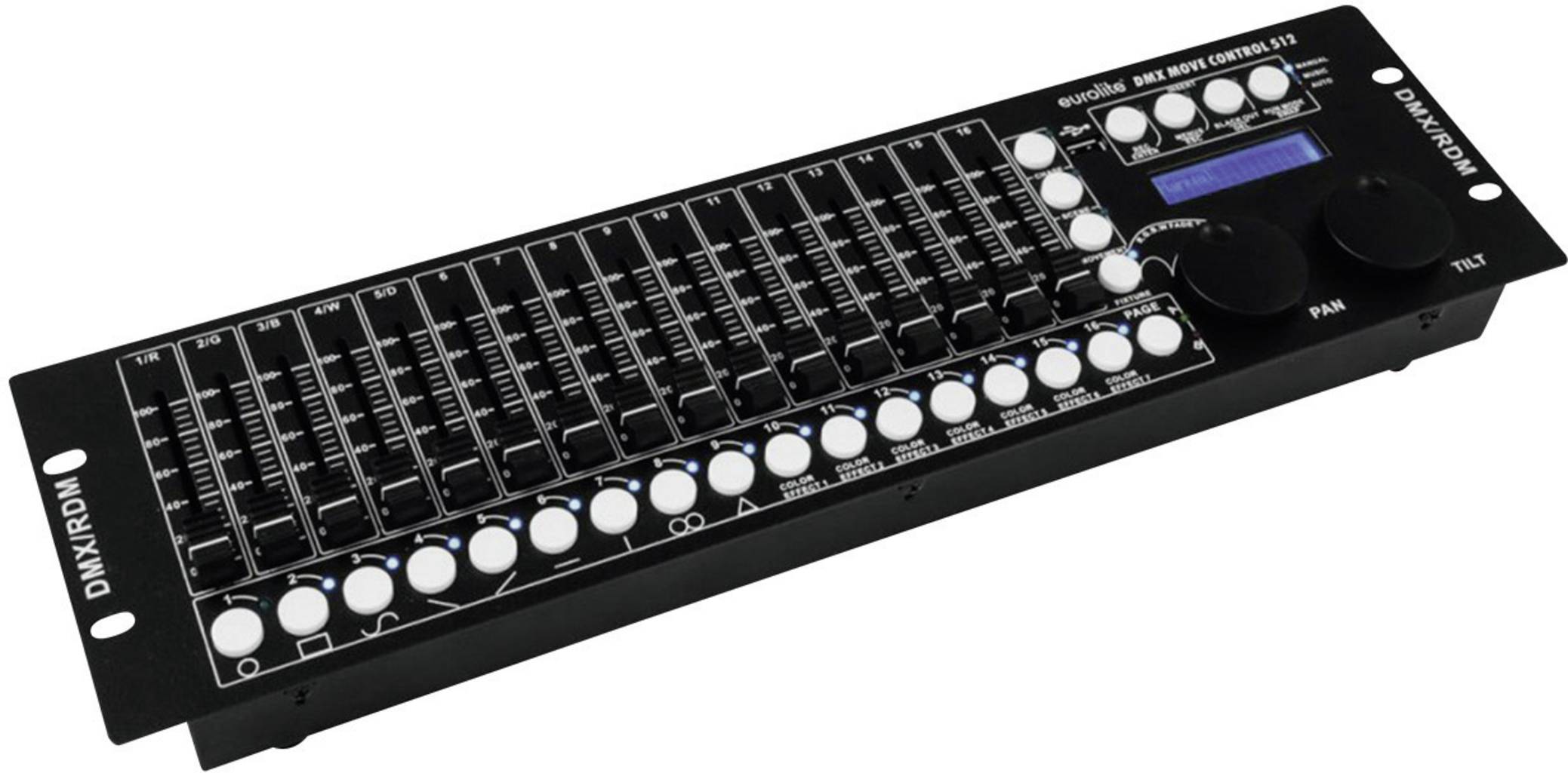 Eurolite DMX Controller DMX Move Control 512 32-Kanal 19 Zoll-Bauform ...