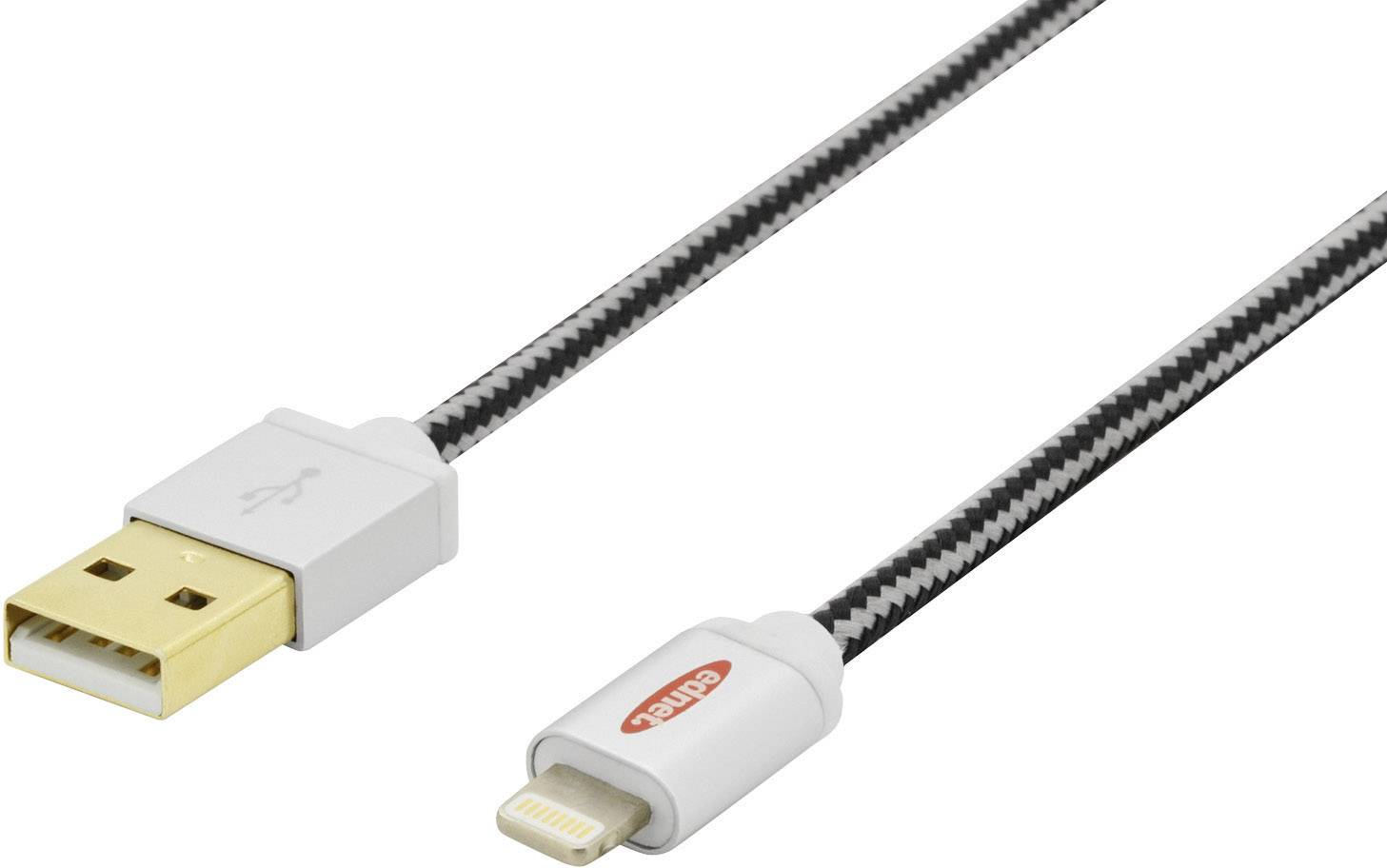 Ednet iPad/iPhone/iPod Ladekabel/Datenkabel [1x USB 2.0 Stecker A - 1x ...