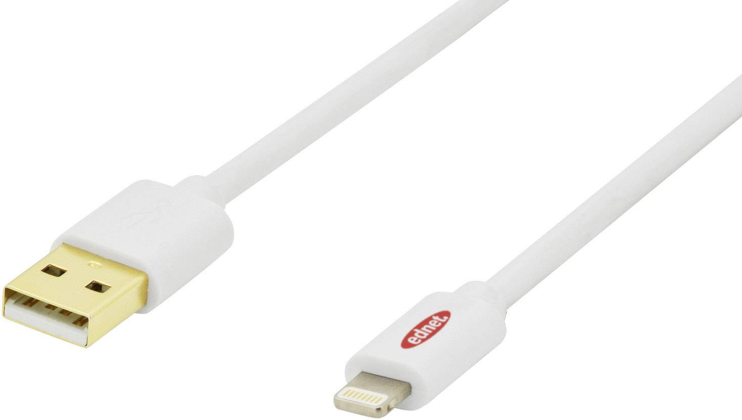 Ednet iPad/iPhone/iPod Ladekabel/Datenkabel [1x USB 2.0 Stecker A - 1x ...