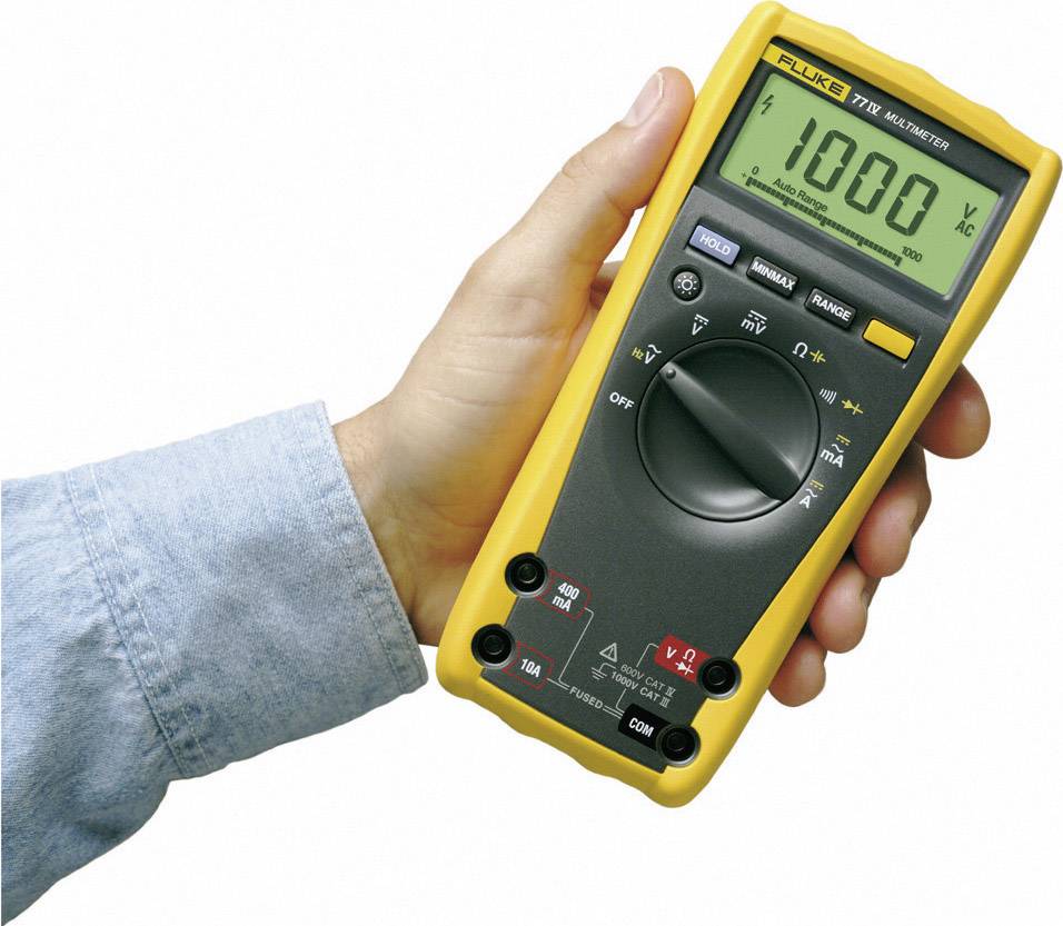 Fluke 77-4/EUR Hand-Multimeter digital CAT III 1000 V, CAT IV 600V ...