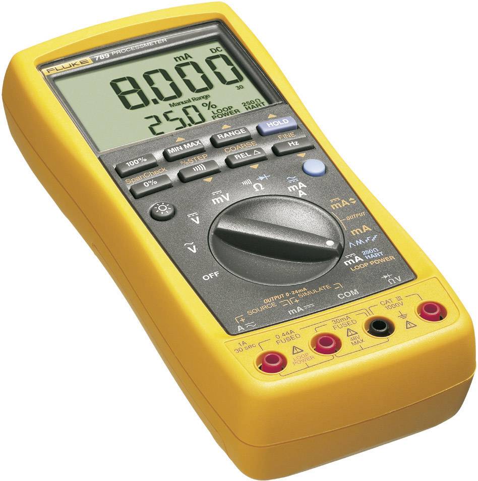 Fluke 789/EUR Hand-Multimeter digital Prozess-Stromausgabe CAT III 1000 ...