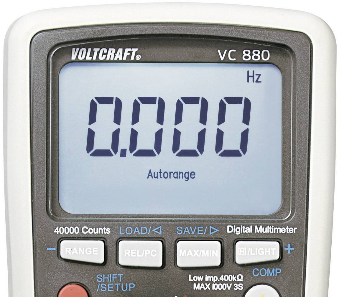 VOLTCRAFT VC880 Hand-Multimeter digital Datenlogger CAT III 1000 V, CAT ...