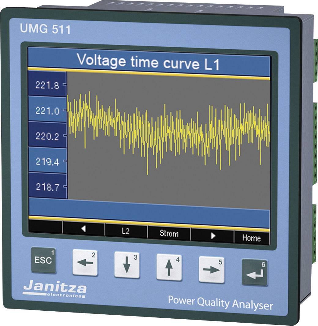 Janitza UMG 511 Netz-Analysegerät 3phasig, 1phasig mit Loggerfunktion ...