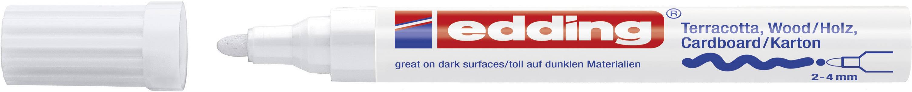 Edding E-4000 4-4000049 Deco Marker Weiß 2 mm, 4mm /Pack | SMDV