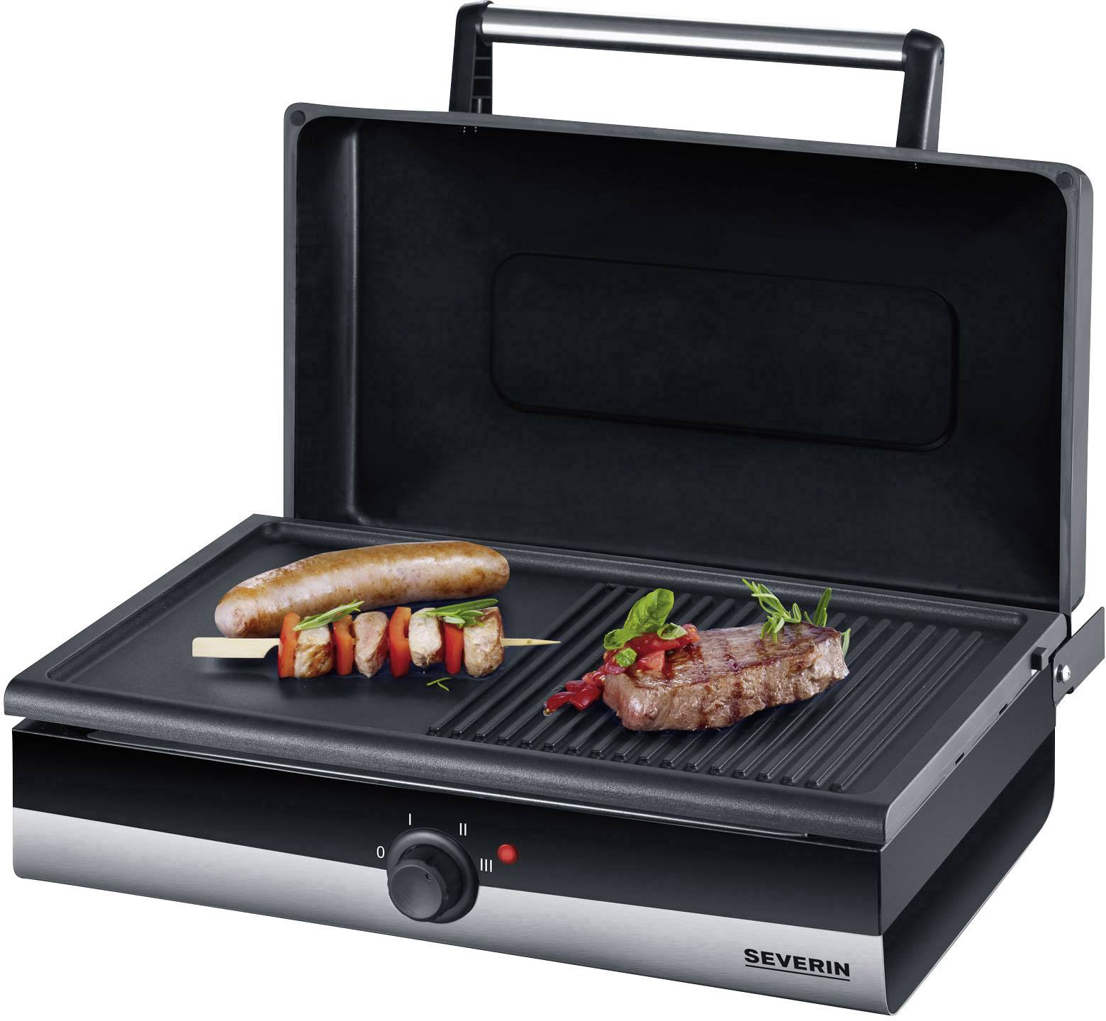 Severin PG 2368 Smart Line Elektro Tischgrill mit manueller ...