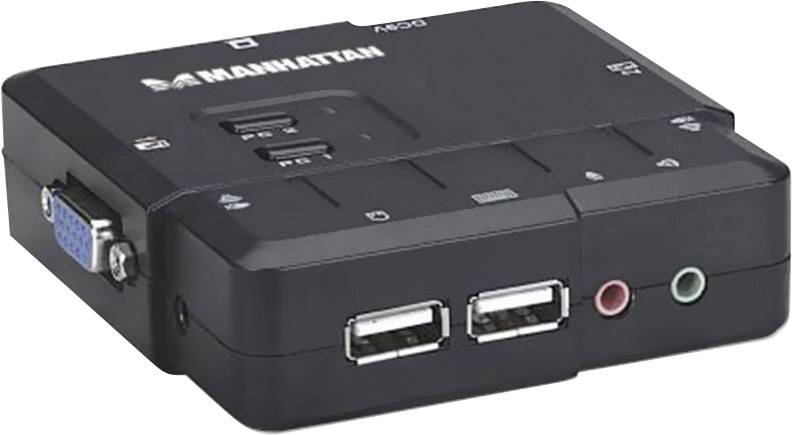 Manhattan 2 Port KVM-Umschalter VGA USB 1600 x 900 Pixel ...