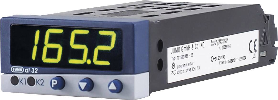 Jumo di 08 PID Temperaturregler Pt100, Pt1000, KTY11-6, L, J, U, T, K ...