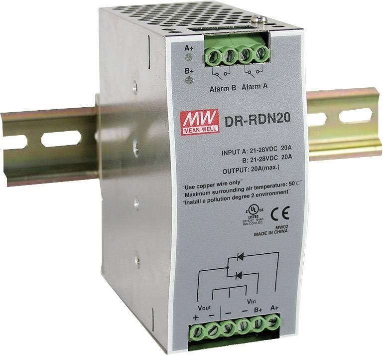 Mean Well DR-RDN20 Hutschienen-Redundanz-Modul (DIN-Rail) Anzahl ...