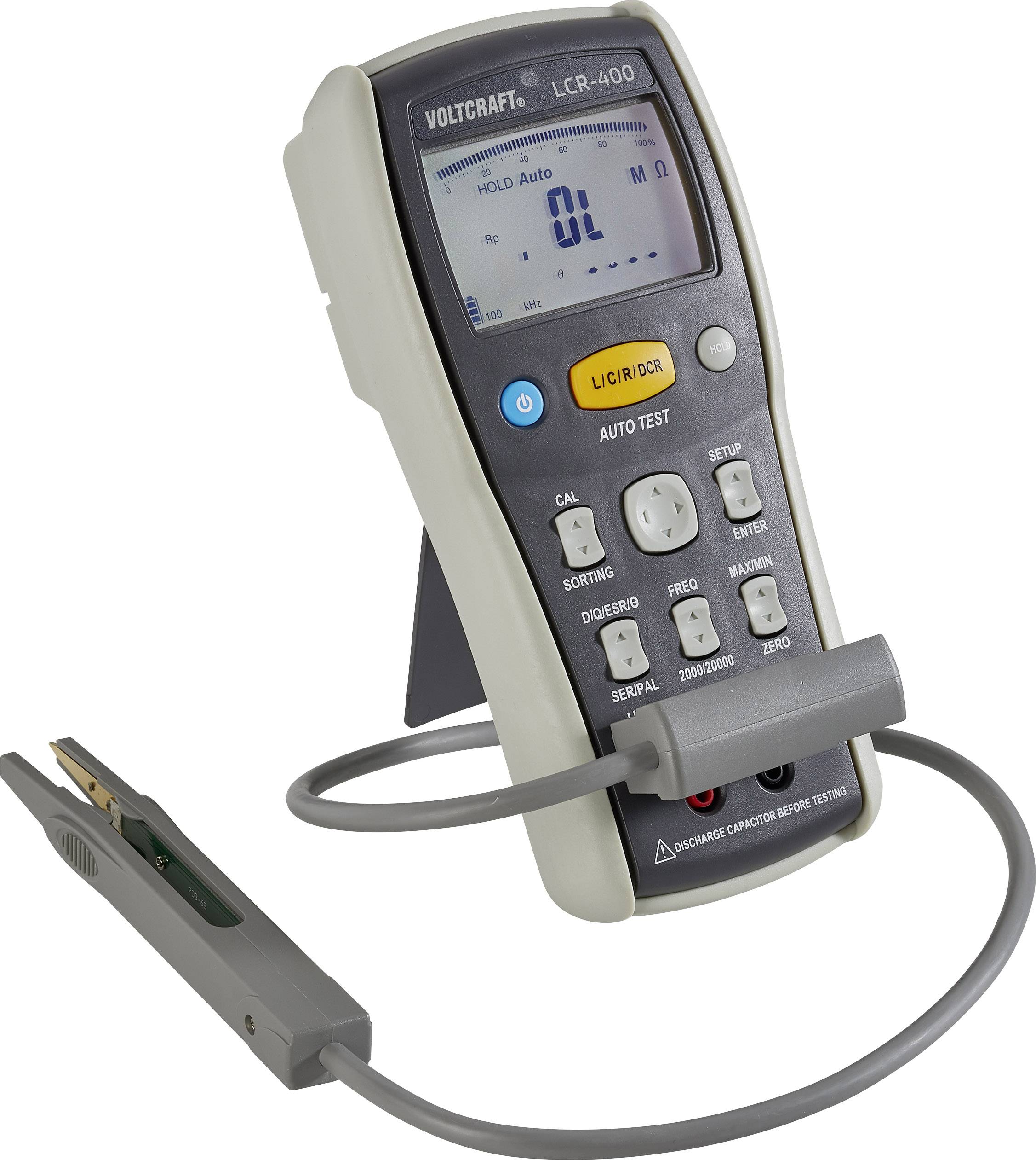 VOLTCRAFT LCR-400 LCR Messbrücke digital CAT I Anzeige (Counts): 20000 ...