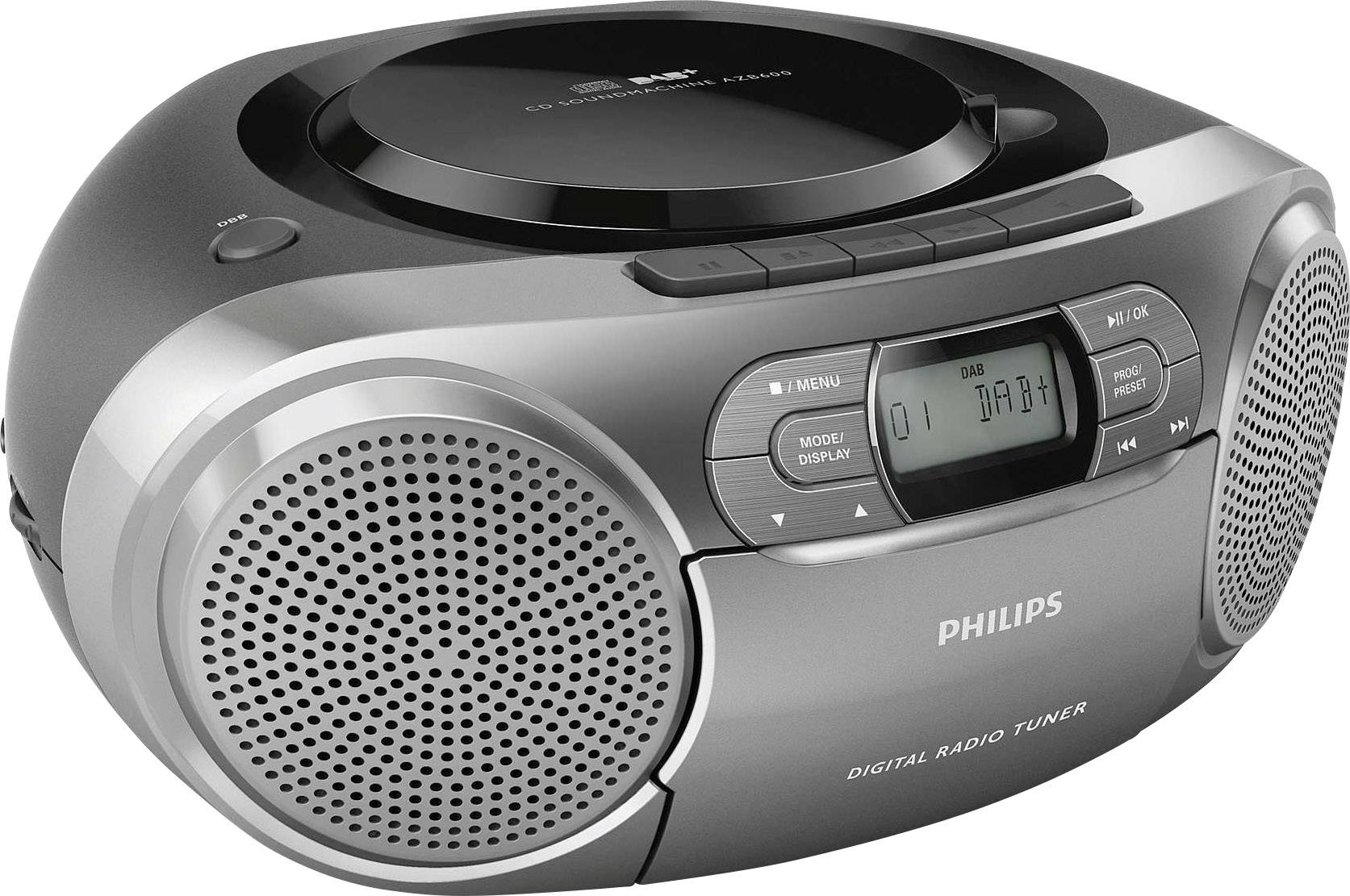 Philips AZB600 CD-Radio DAB+, UKW AUX, CD, Kassette Silber | » Freue ...