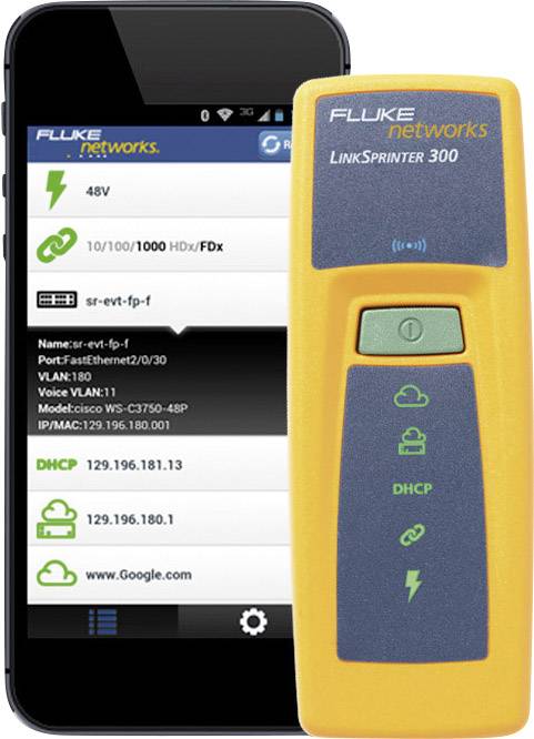 Fluke Networks LSPRNTR-300 LinkSprinter Netzwerktester, Kabeltester ...