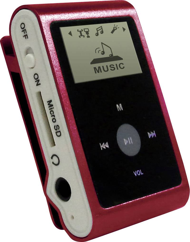 Mpman MP30WOM MP3-Player 0GB Rot Befestigungsclip | voelkner