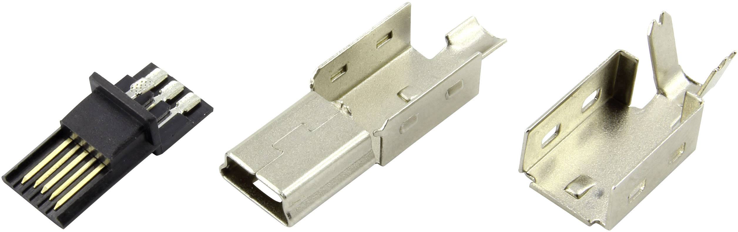 Connfly Mini USB B Stecker Stecker, gerade DS1105-01-BBN0 DS1105-01 ...