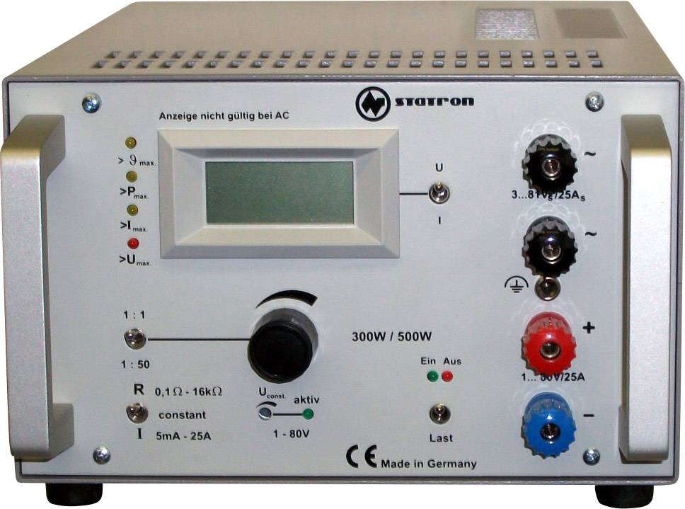 Statron 3227.31 Elektronische Last 80 V/DC 25.5A 300W versandkostenfrei ...