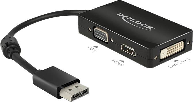 Delock 62656 DisplayPort / VGA / HDMI / DVI Adapter [1x DisplayPort ...