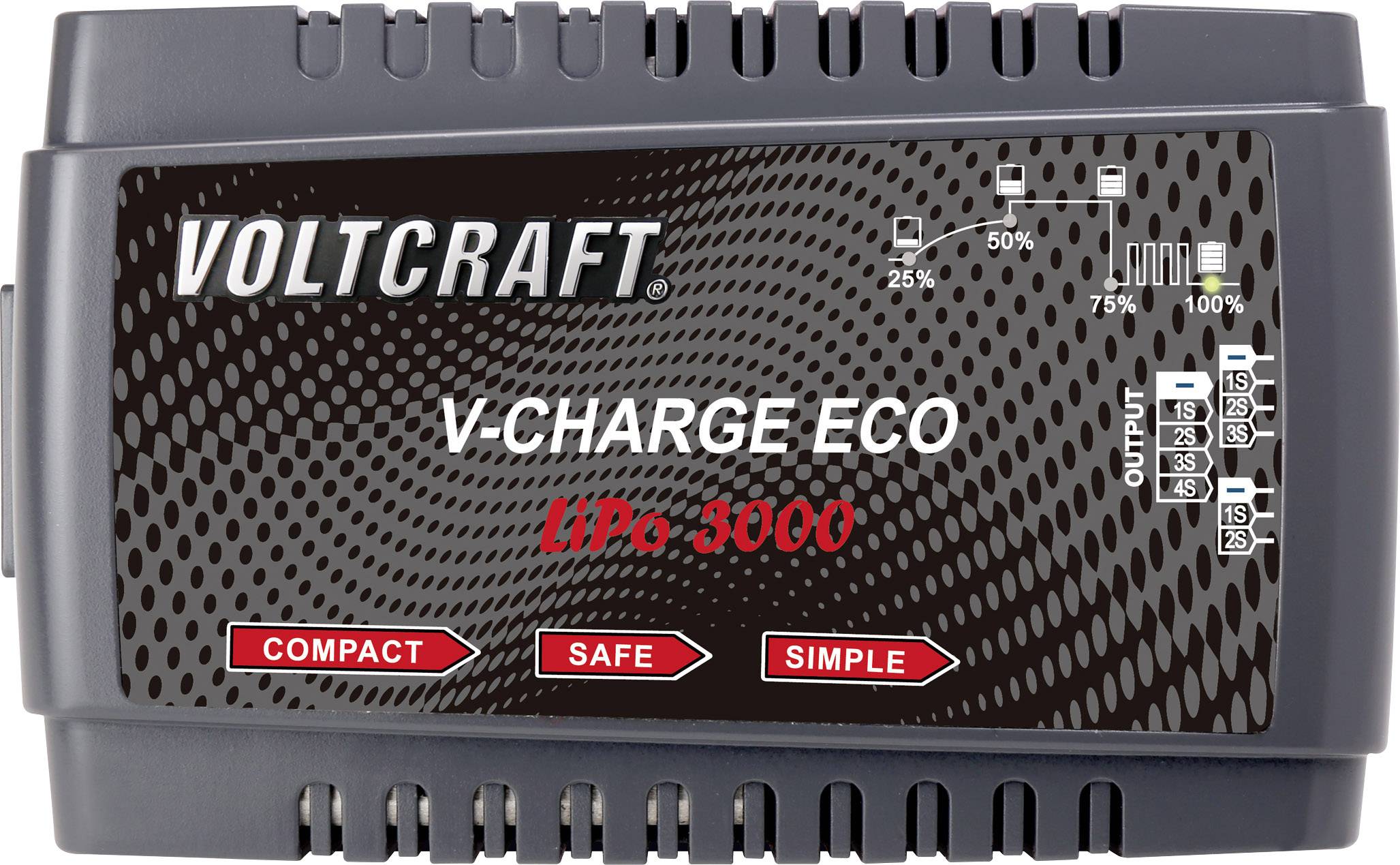 VOLTCRAFT V-Charge Eco LiPo 3000 Modellbau-Ladegerät 230V 3A LiPo | SMDV