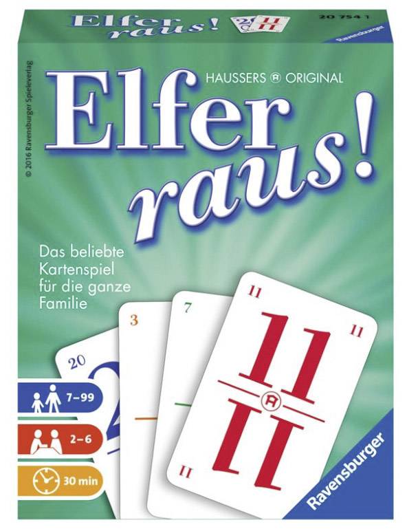 Ravensburger 207541 Elfer raus! 207541 Anzahl Spieler (max.): 6 | SMDV