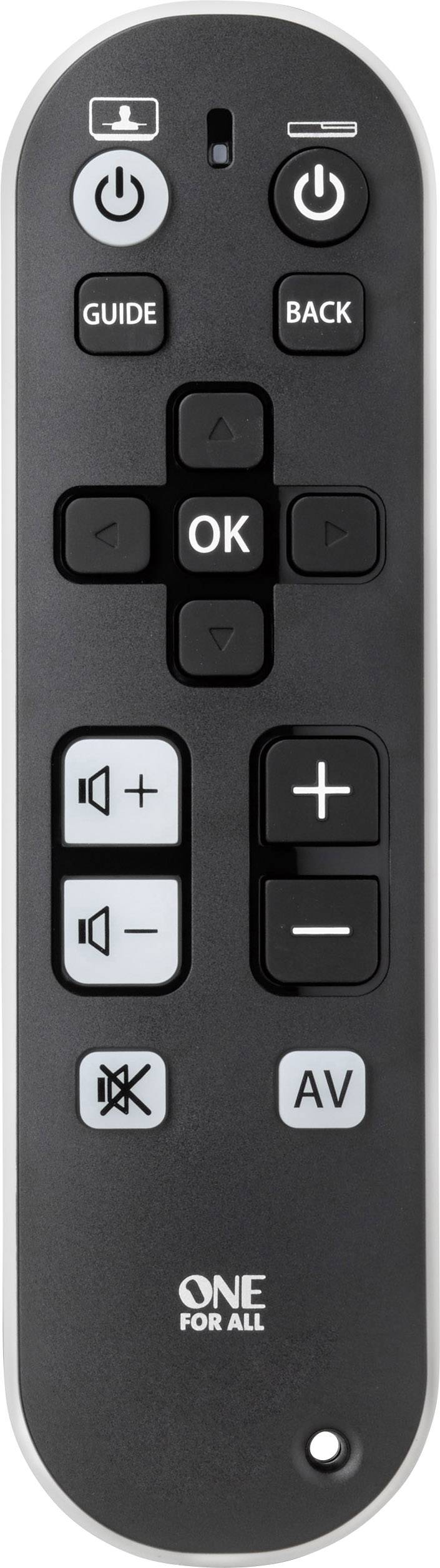 One For All TV Zapper URC6810 Universal Fernbedienung Schwarz, Weiß ...