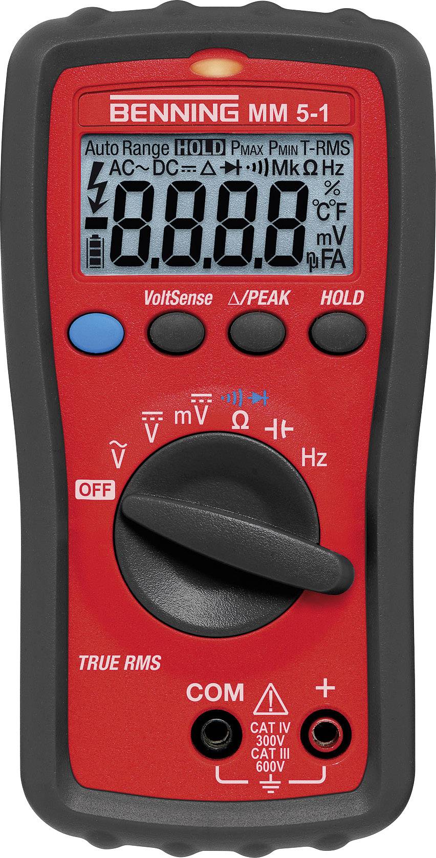 Benning MM 5-1 Hand-Multimeter digital CAT III 600 V, CAT IV 300V ...