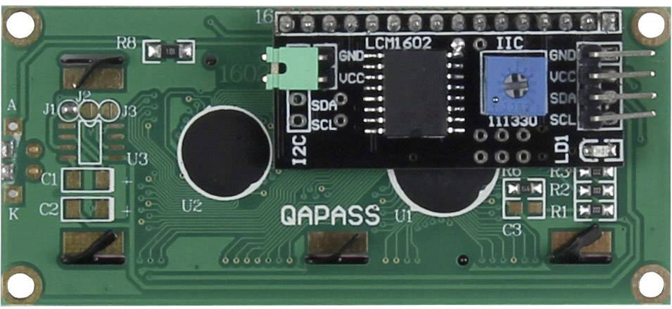 Joy-it SBC-LCD16x2 Display-Modul 6.6cm (2.6 Zoll) 16 x 2 Pixel Passend für (Entwicklungskits ...