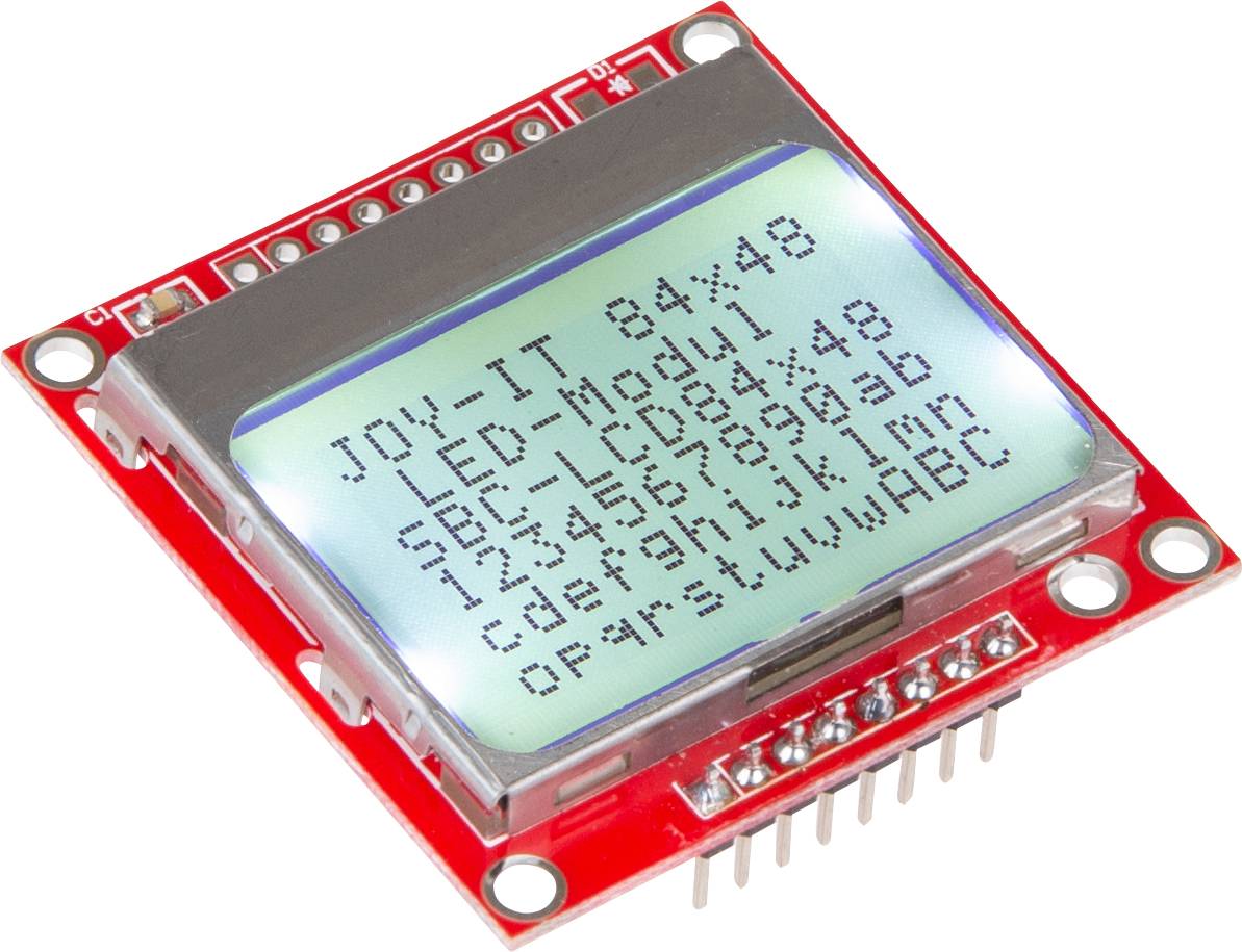 Joy-it SBC-LCD84x48 Display-Modul 6.8cm (2.67 Zoll) 84 x 48 Pixel Passend für (Entwicklungskits ...