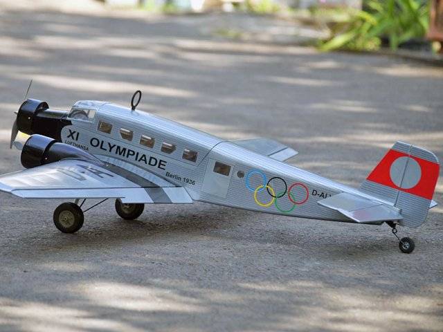 VQ Junkers JU-52 Olympiade RC Motorflugmodell ARF 1630mm ...