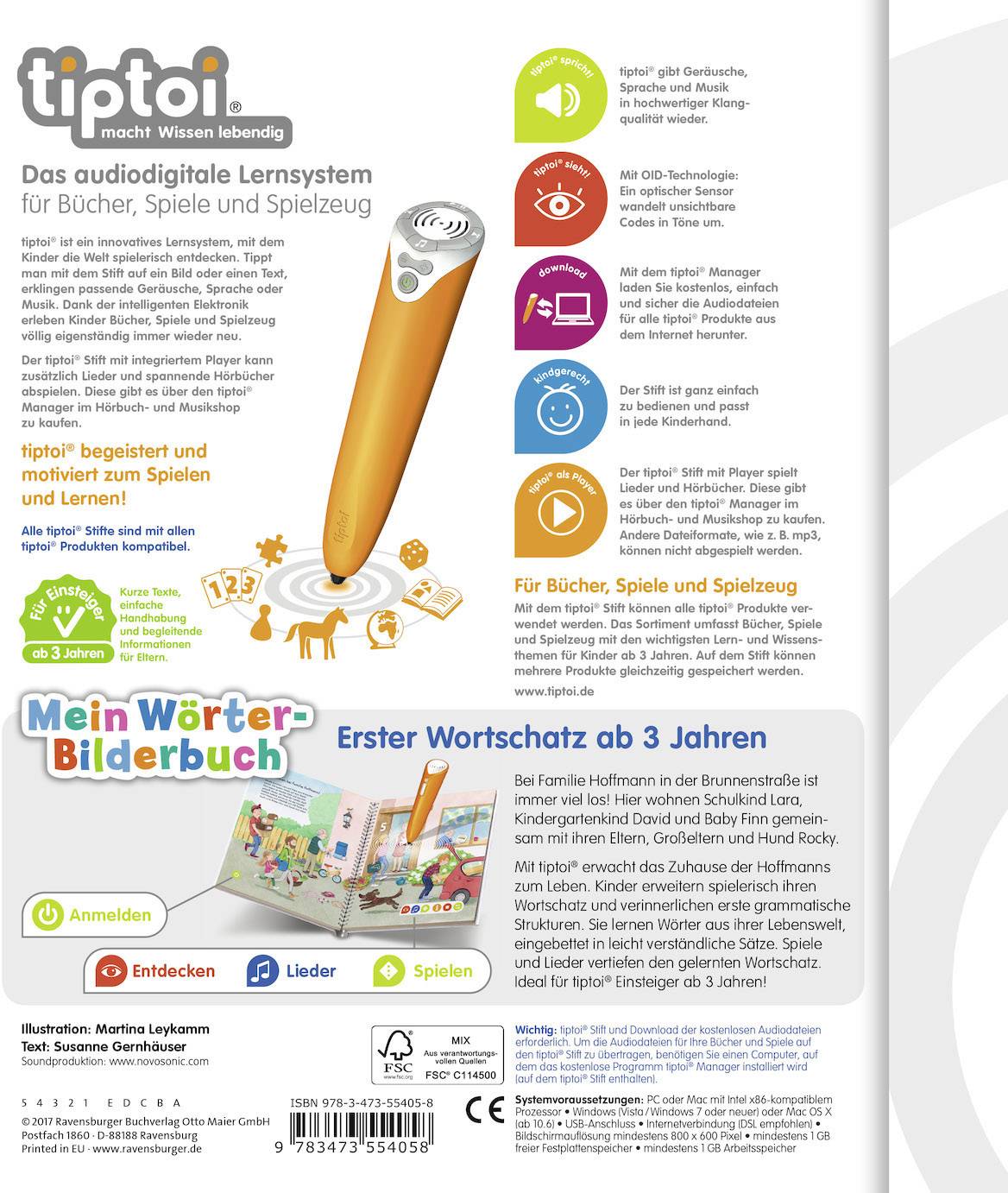 Ravensburger tiptoi® Starter-Set: Stift und Wörter-Bilderbuch Stift und ...