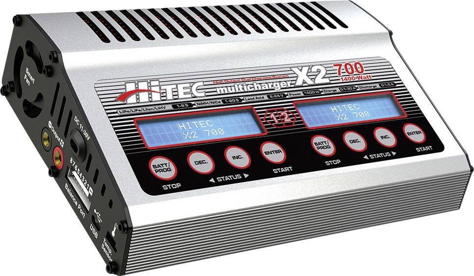 Hitec Multicharger X2 Modellbau-Multifunktionsladegerät 24V 30A LiPo ...