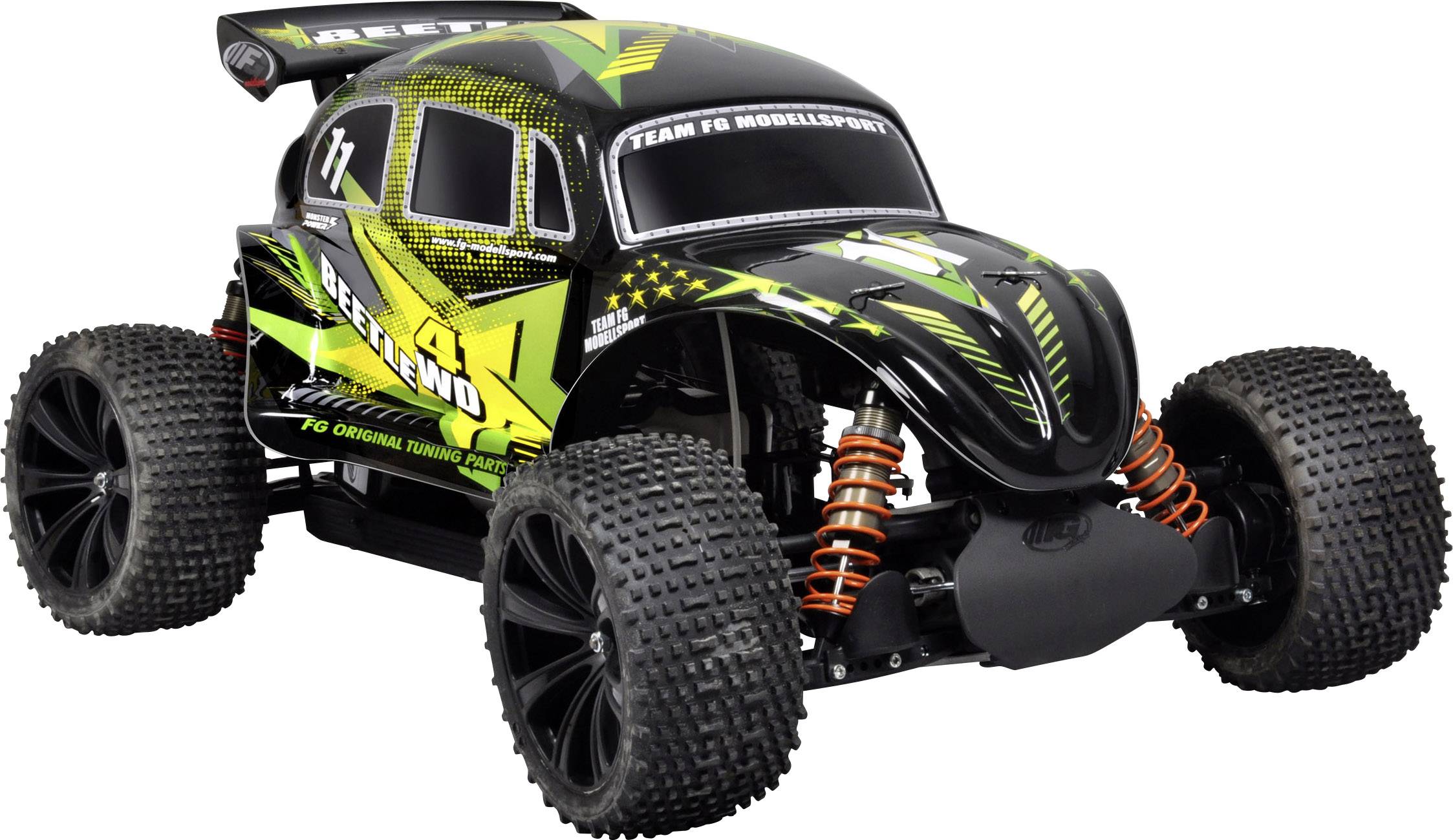FG Modellsport Beetle Pro 1:6 RC Modellauto Benzin Buggy Allradantrieb ...
