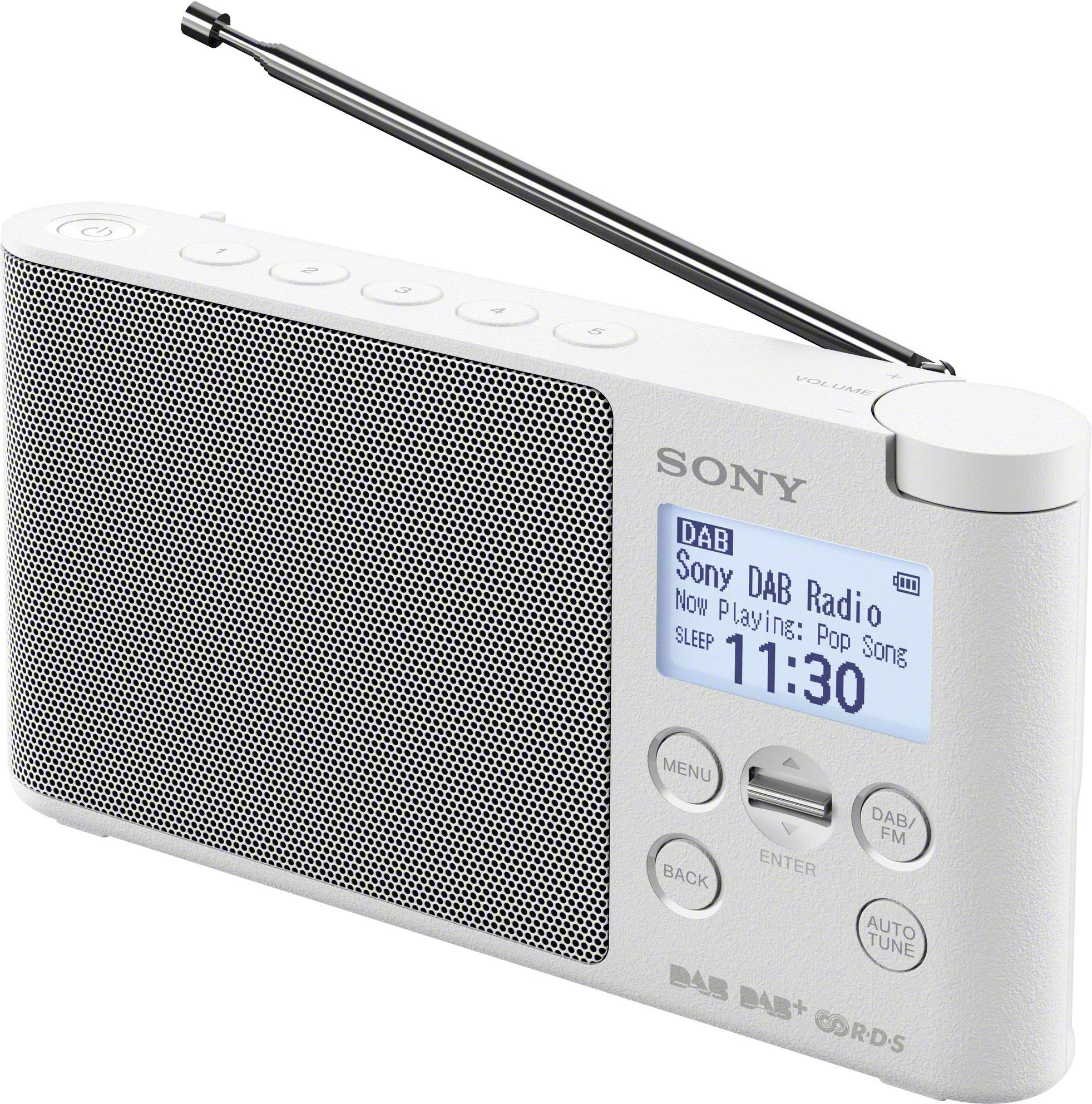 Sony XDR-S41D Tischradio DAB+, DAB, UKW Weiß | voelkner